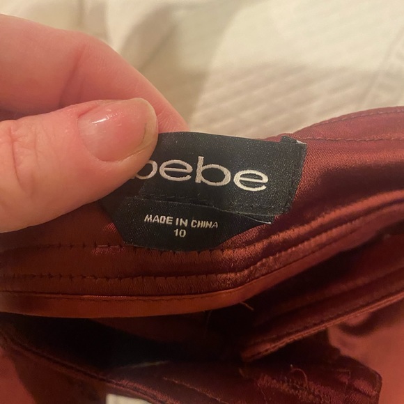 bebe | Jackets & Coats | Bebe Tailored Satin Jacket And Matching Cargo ...